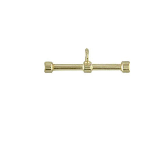9CT GOLD ROUND T-BAR – Christine Alexander Fine Jewellery